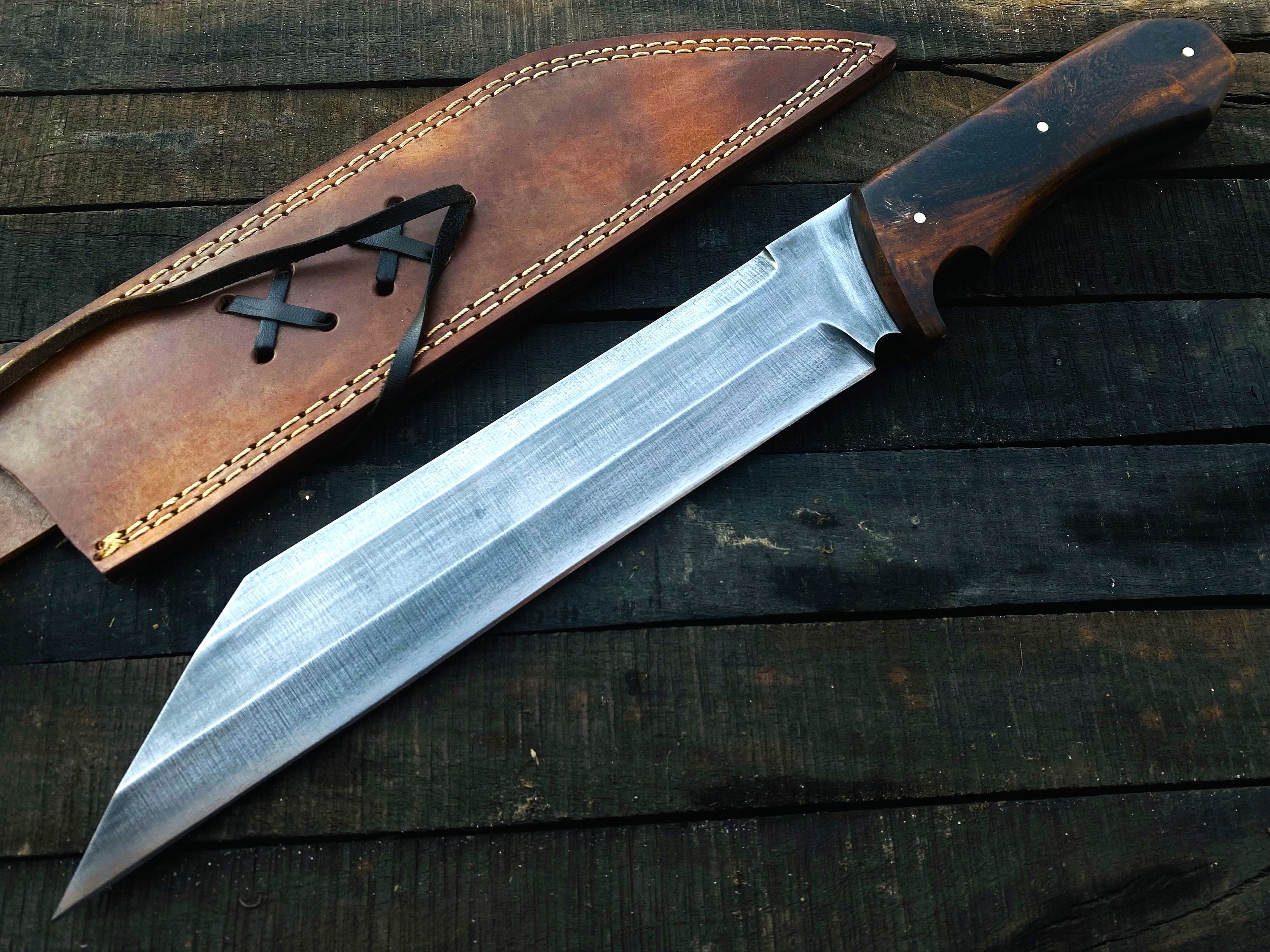 Viking Seax Knife Custom Handmade Spring Steel Viking Seax - Etsy