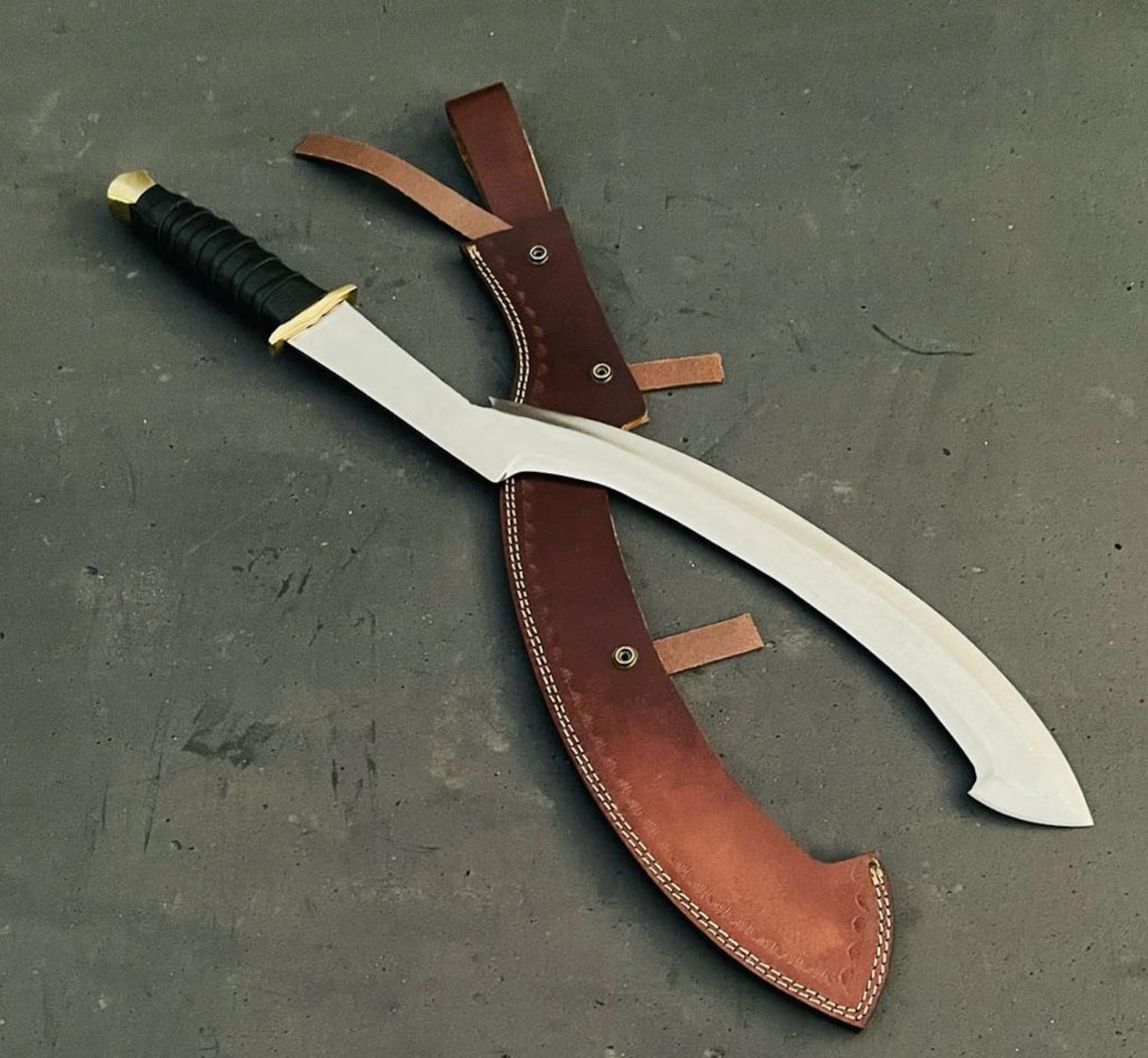 Egyptian Khopesh Sword | Custom Handmade Egyptian Khopesh With Leather ...