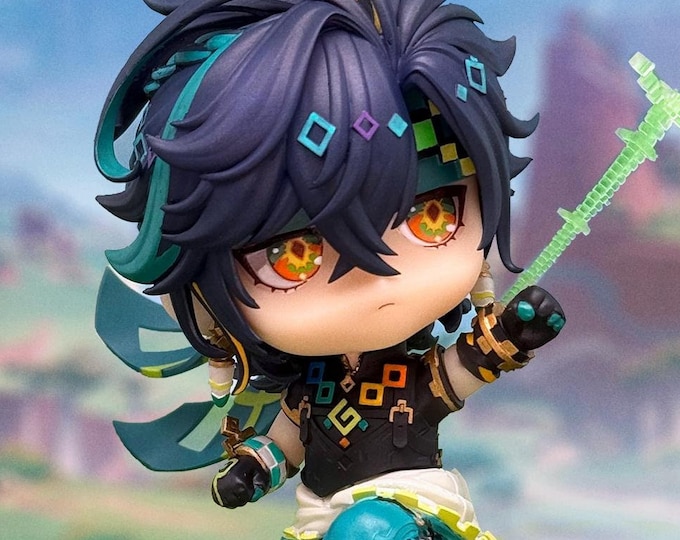 Chibi Kinich Figure + Ajaw Standee (genshin Impact) [fan-made] - Etsy