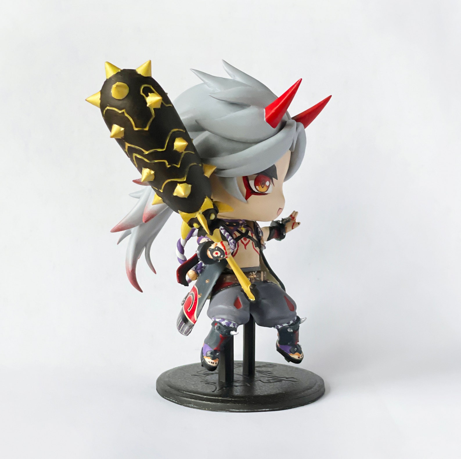 Arataki Itto Chibi Figure genshin Impact fan-made | Etsy