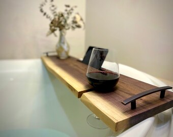 Walnut Bath Tray - Etsy