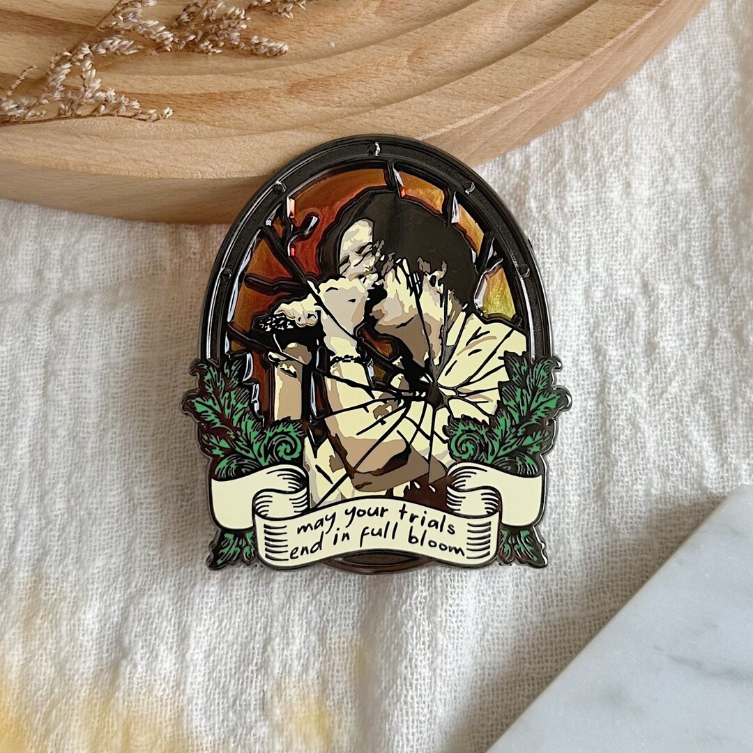SUGA AMYGDALA Stained Glass Enamel Pin - Etsy