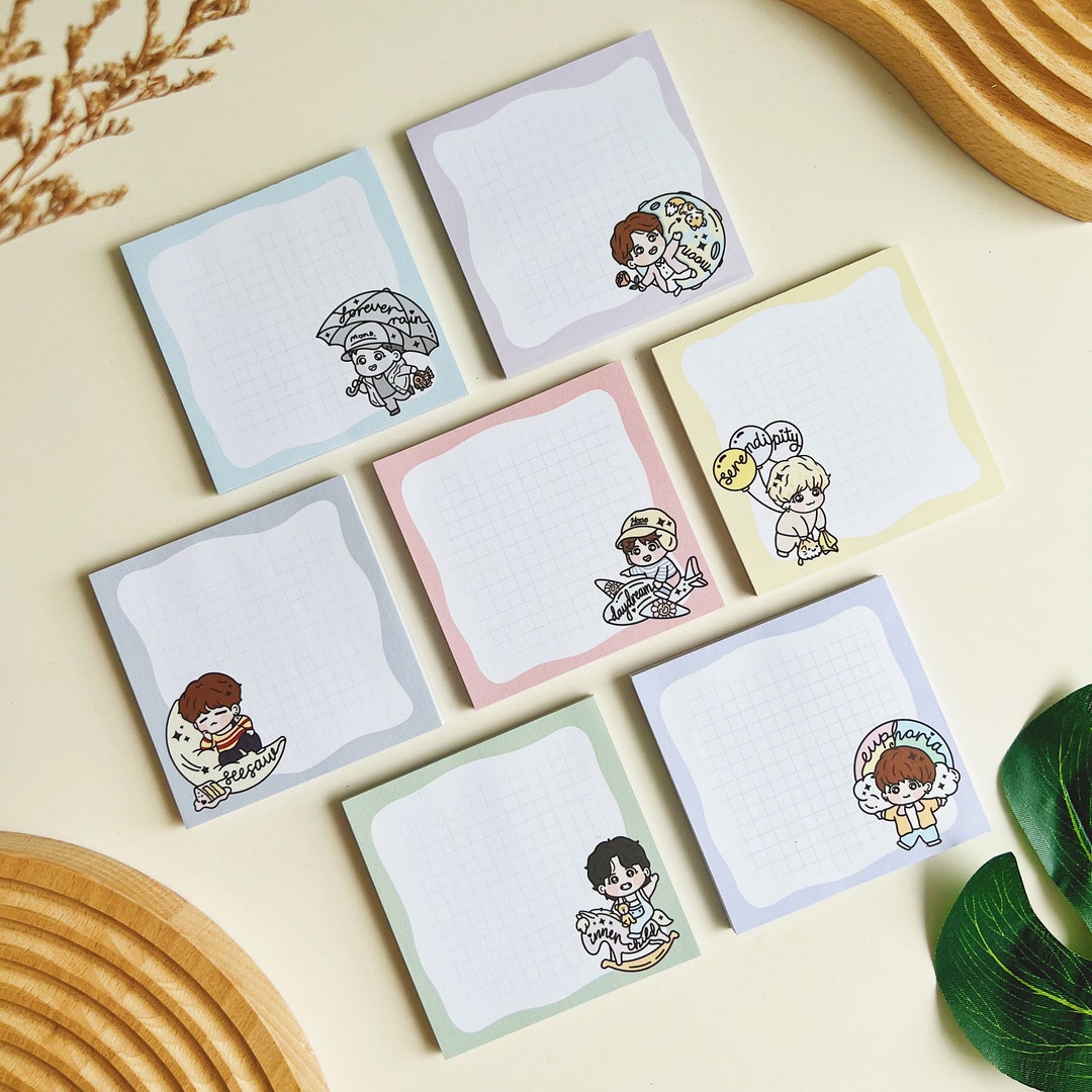 BTS Whimsical Tannies Memopad - Etsy