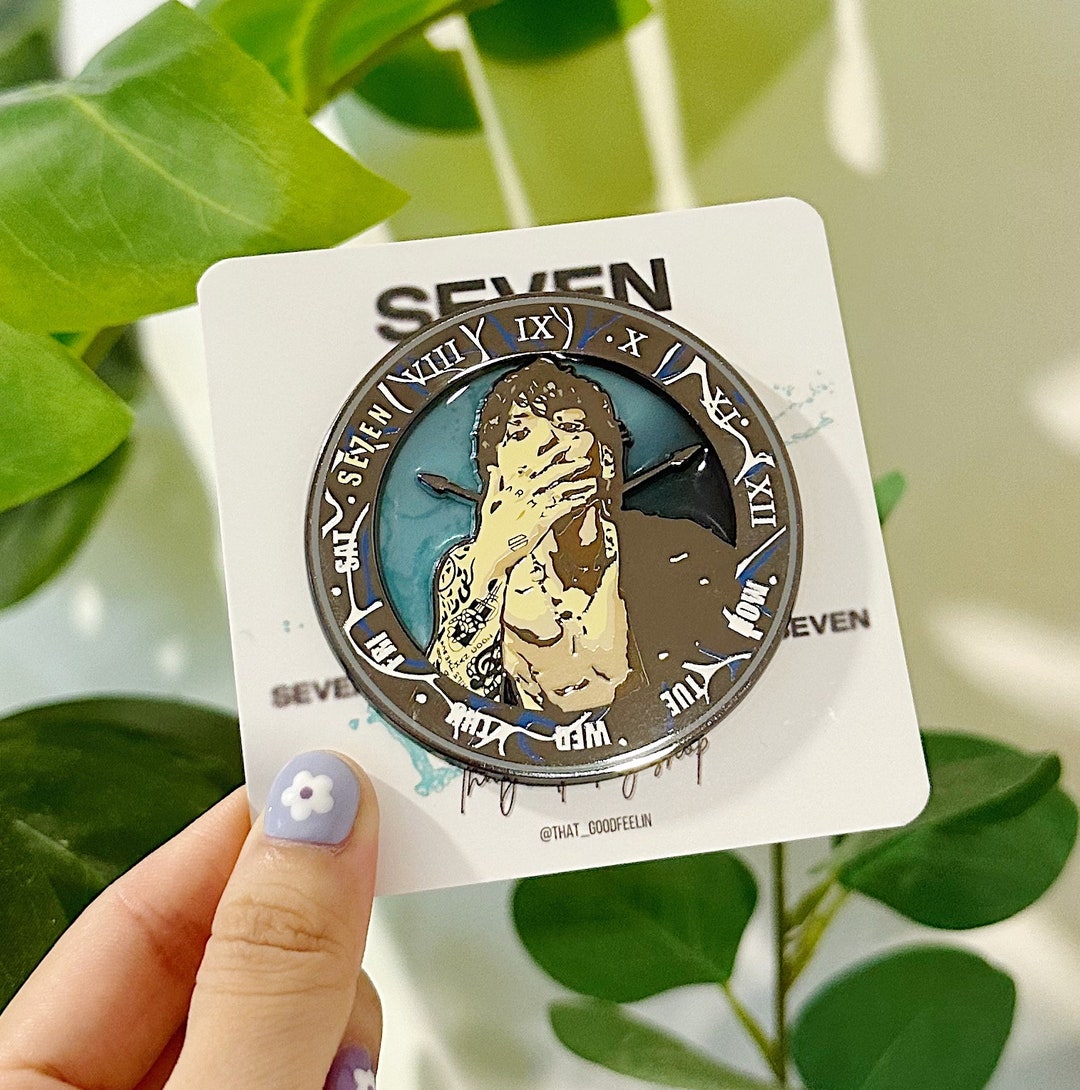 JK SEVEN Stained Glass Enamel Pin - Etsy