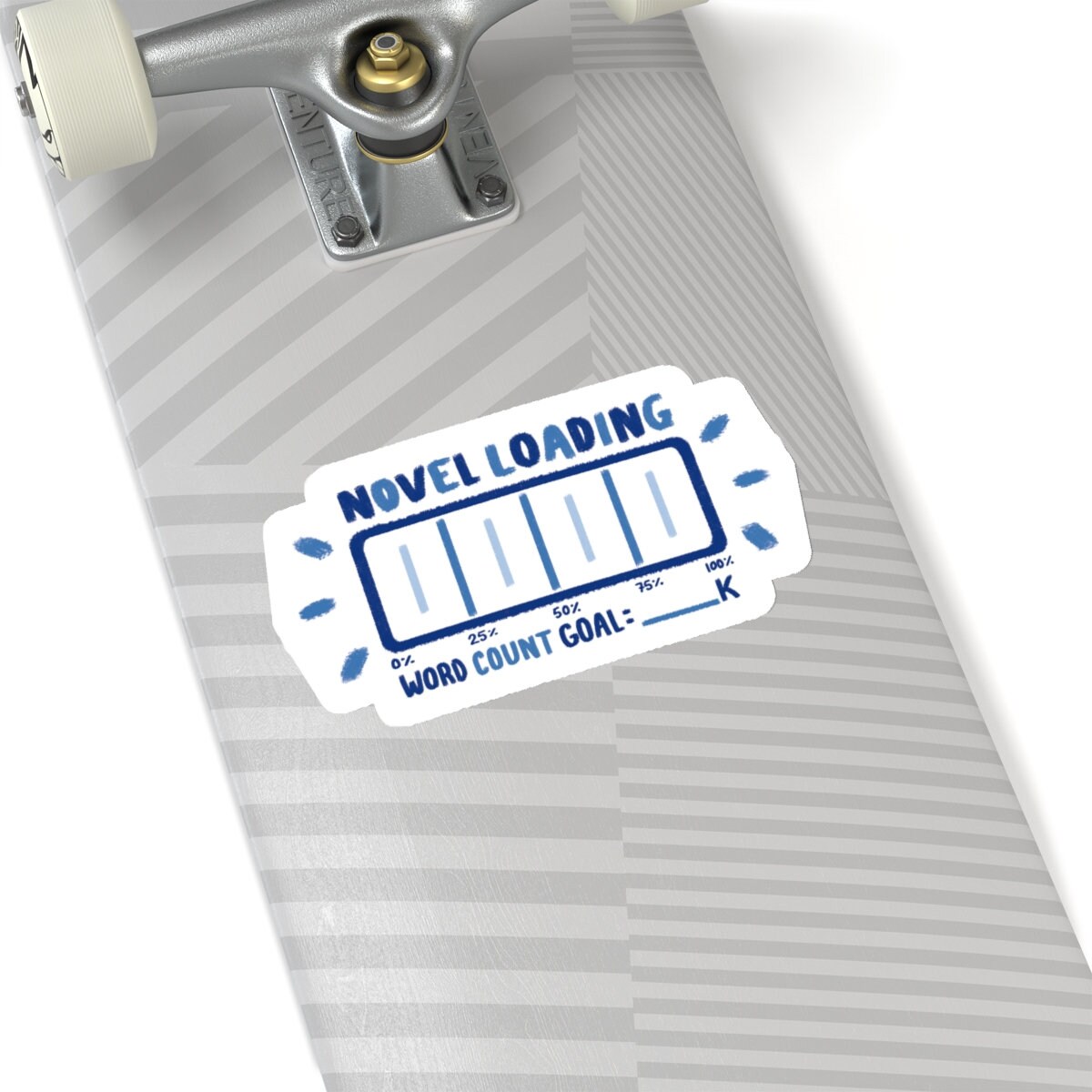 Novel Loading Progress Bar Tracker Laptop Sticker, Word Count Goal ...