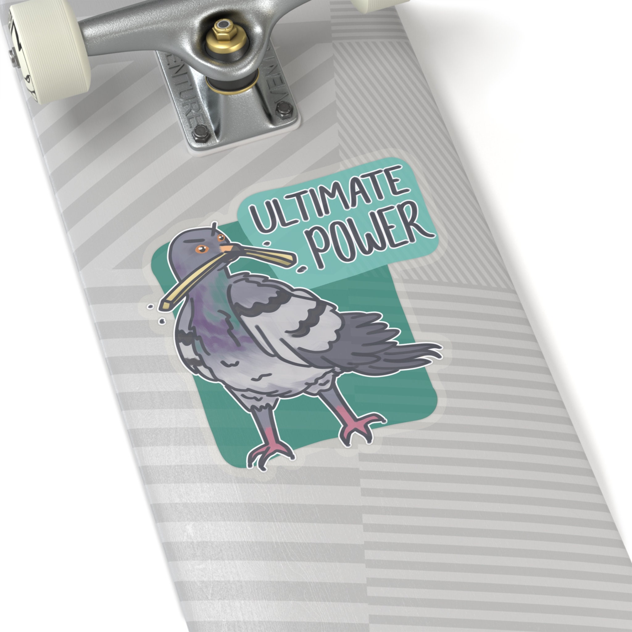 Ultimate Power Funny Pigeon French Fry Sticker - Etsy