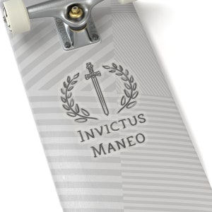 Invictus Maneo I Remain Unvanquished Sticker, Latin Phrase Vinyl Water ...