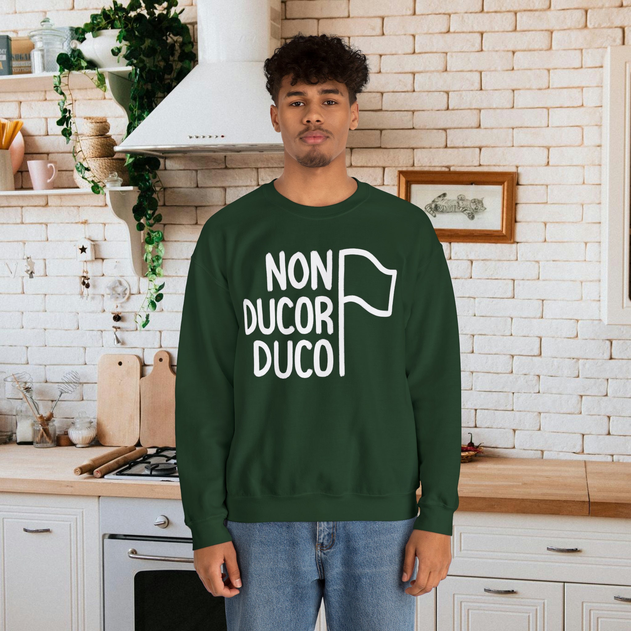 Non Ducor Duco I Am Not Led I Lead Latin Phrase Sweatshirt - Etsy