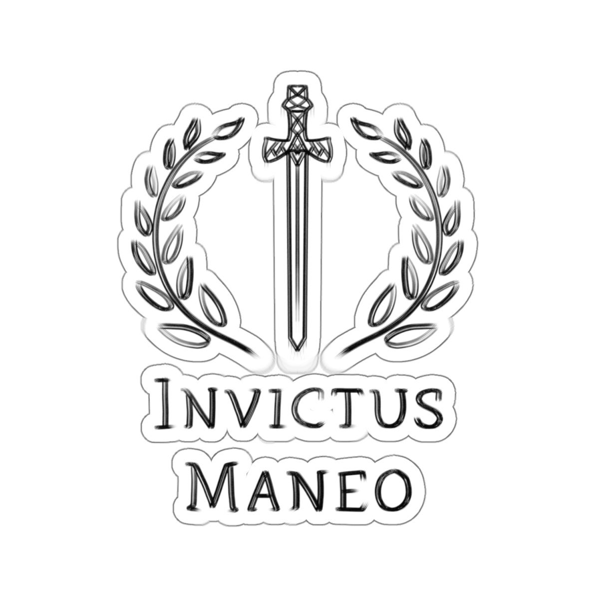 Invictus Maneo I Remain Unvanquished Sticker, Latin Phrase Vinyl Water ...
