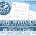 Math Printable Worksheets - Volume 1 | 6 Sets of Addition & Subtraction ...