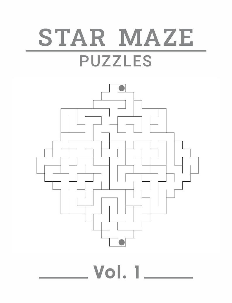 Printable Maze Puzzle Pages | 100 Assorted Mazes | Activity Maze ...