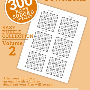 Sudoku Puzzles - Easy Level Collection - Volume 2 | 300 Printable Easy ...