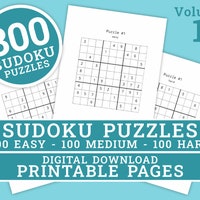 Bundle of 1000 Sudoku 16x16 Printable PDF - Easy, Medium and Hard ...