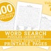 Word Search Puzzle - Volume 7 | 100 Printable Puzzle Pages for Kids and ...