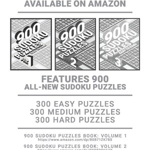 Sudoku Puzzles - Volume 2 | 300 Printable Puzzles Easy to Hard (100 ...