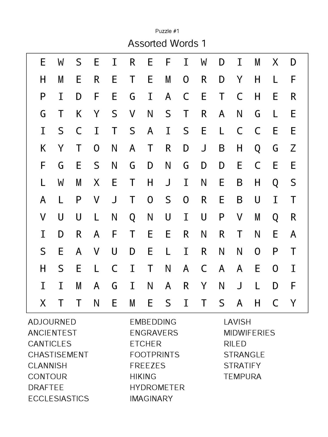 Word Search Puzzle - Volume 4 | 100 Printable Puzzle Pages for Kids and ...