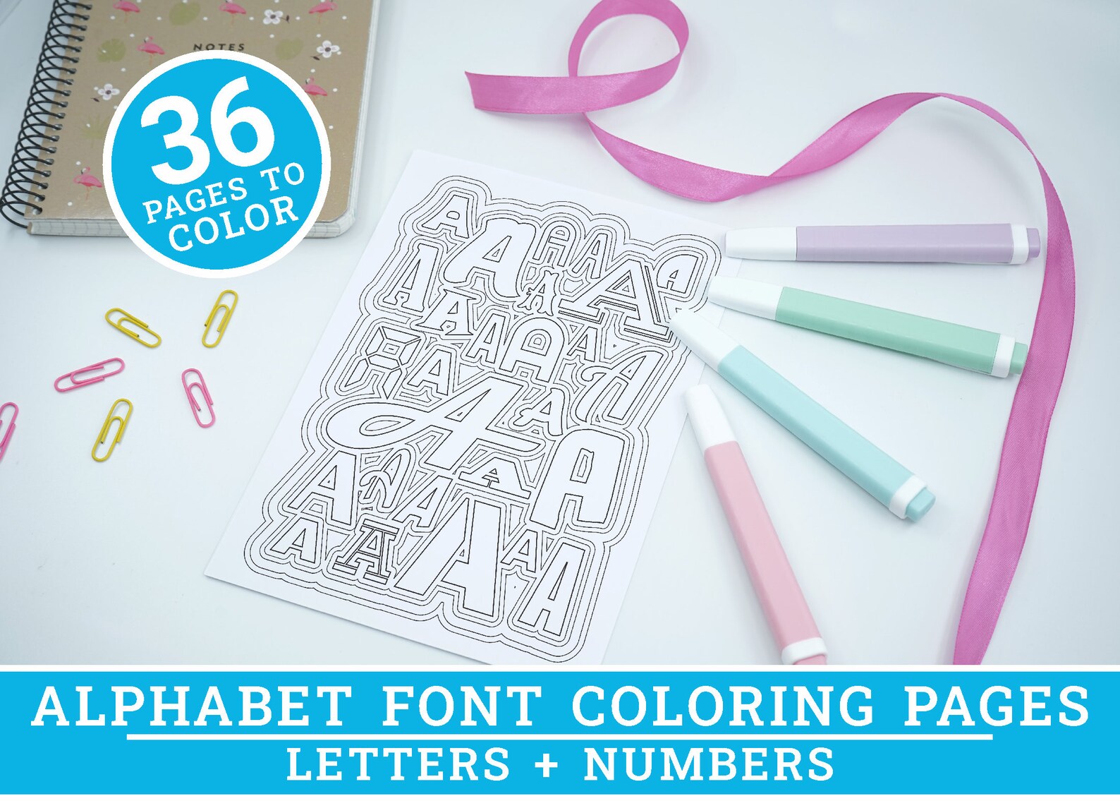 Alphabet Font Coloring Pages | Printable Pages | Letters and Numbers ...