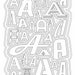 Alphabet Font Coloring Pages | Printable Pages | Letters and Numbers ...