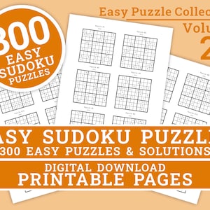 Sudoku Puzzles - Easy Level Collection - Volume 2 | 300 Printable Easy ...