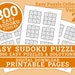 Sudoku Puzzles - Easy Level Collection - Volume 2 | 300 Printable Easy ...
