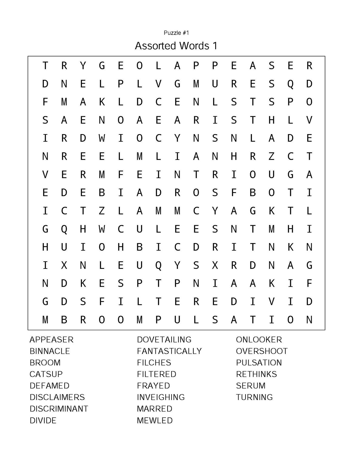 Word Search Puzzle - Volume 6 | 100 Printable Puzzle Pages for Kids and ...
