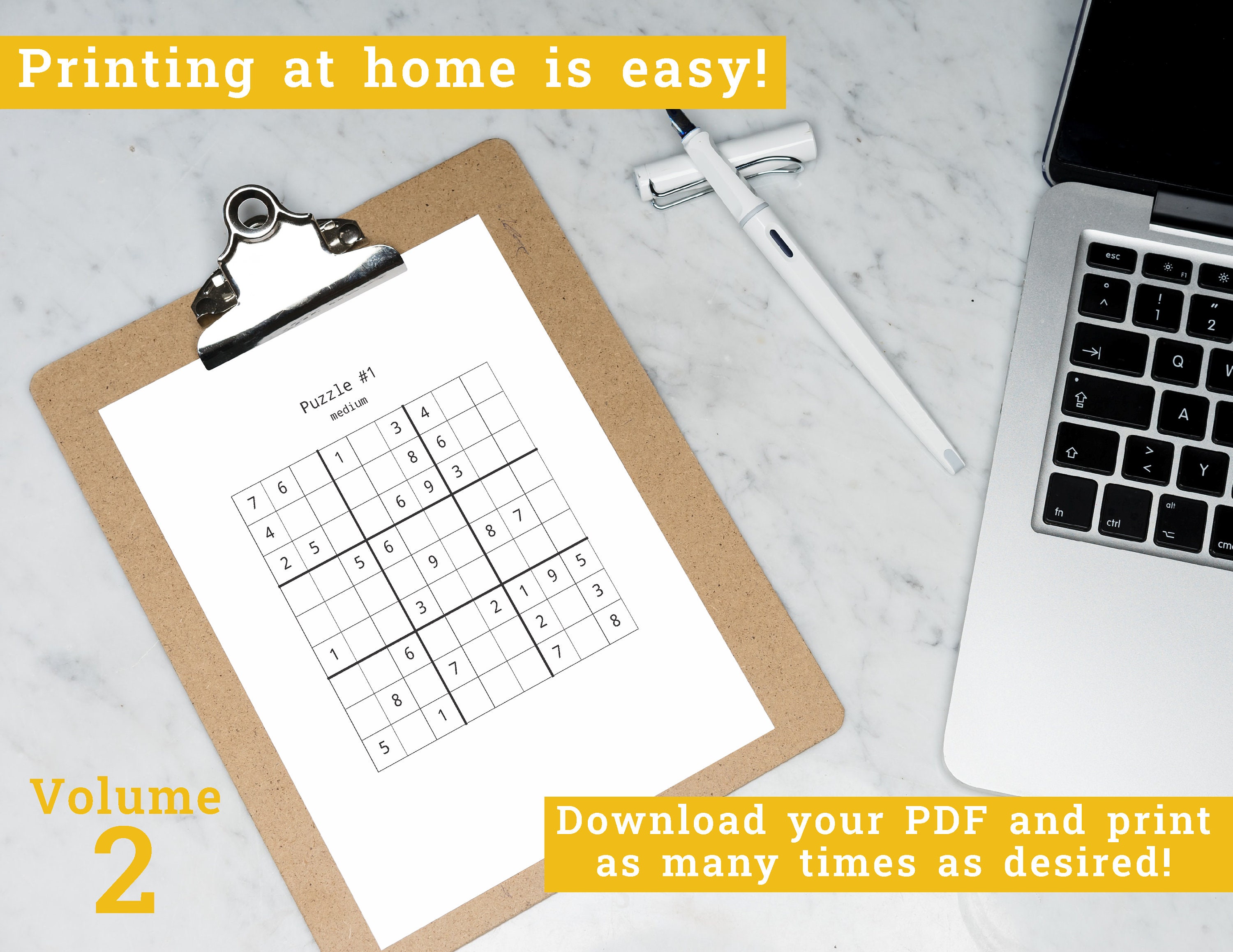 Sudoku Puzzles - Volume 2 | 300 Printable Puzzles Easy to Hard (100 ...