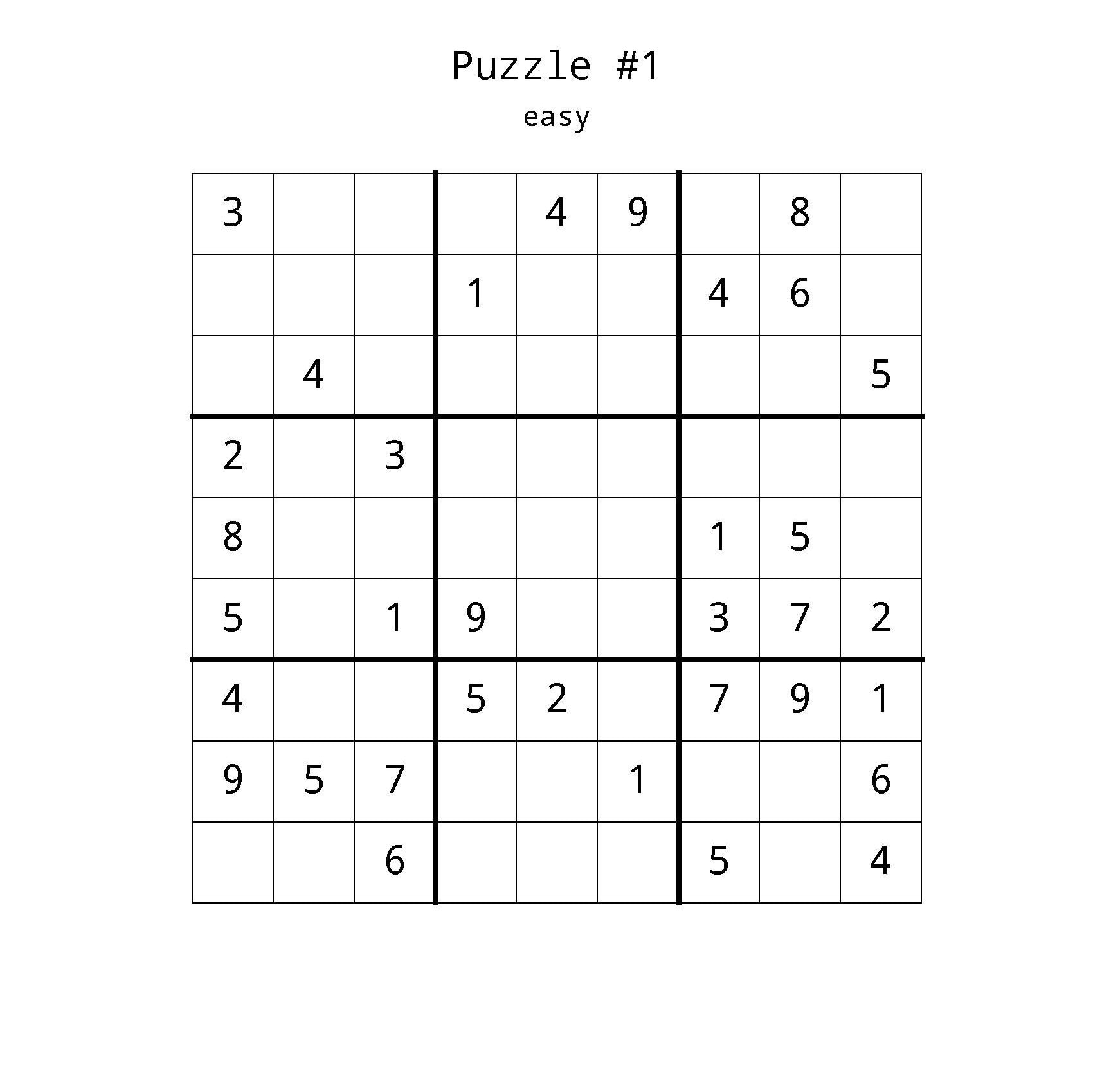 Sudoku Puzzles - Volume 1 | 300 Printable Puzzles Easy to Hard (100 ...
