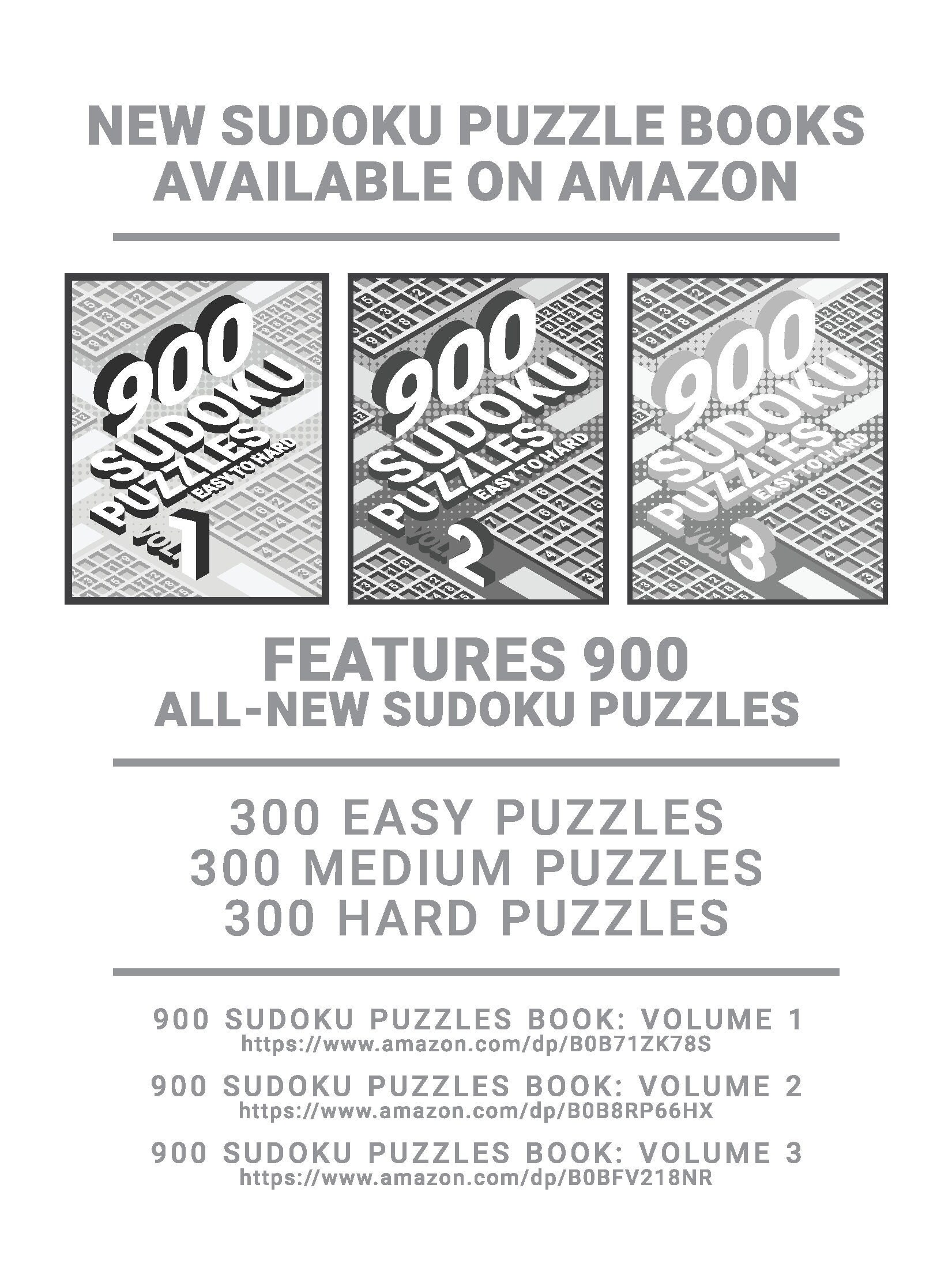 Sudoku Puzzles - Easy Level Collection - Volume 2 | 300 Printable Easy ...