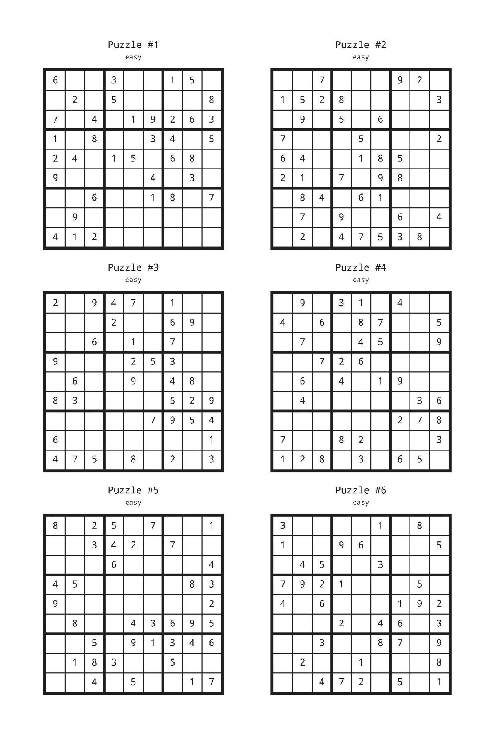 Sudoku Puzzles - Easy Level Collection - Volume 3 | 300 Printable Easy ...