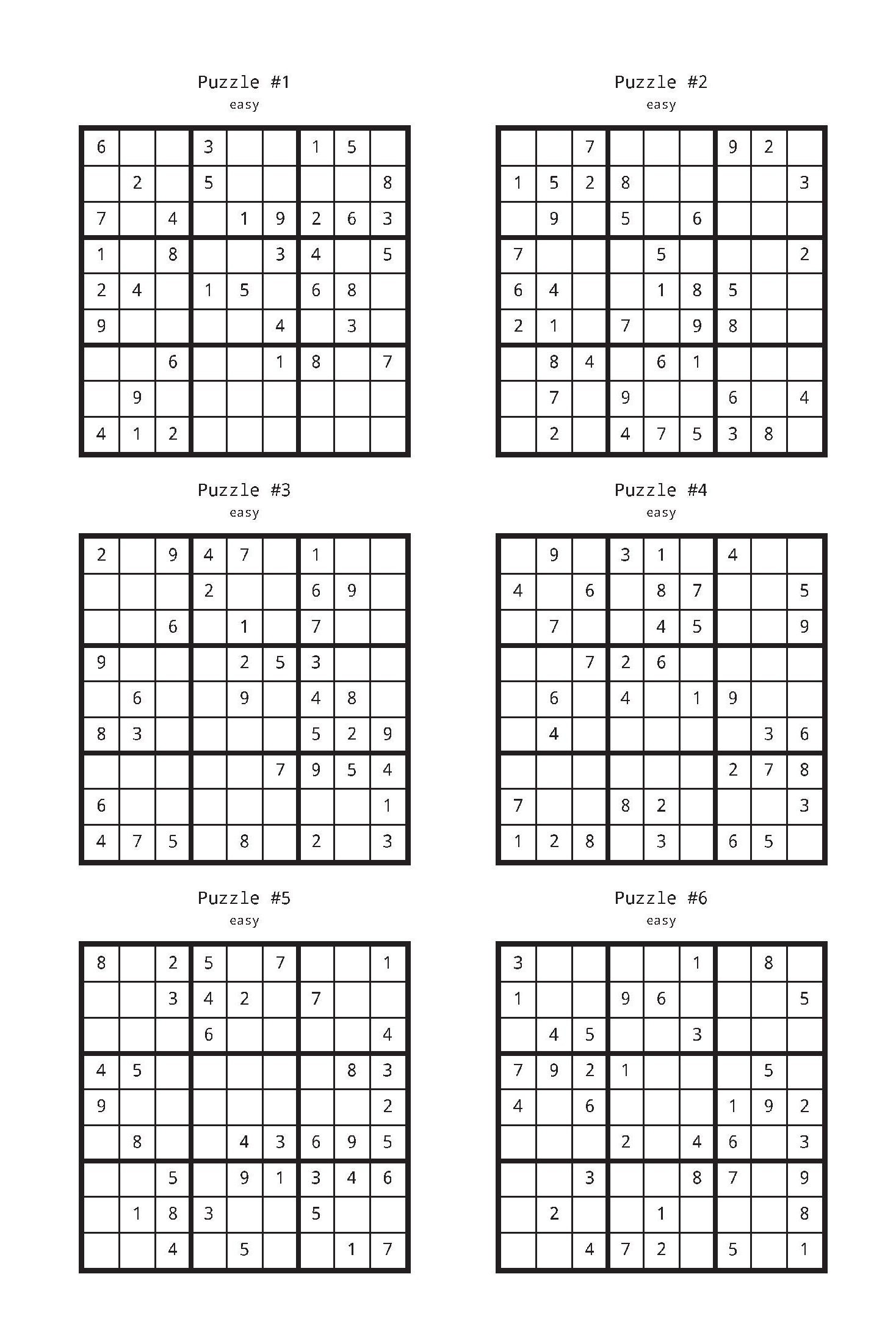Sudoku Puzzles - Easy Level Collection - Volume 3 | 300 Printable Easy ...