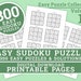 Sudoku Puzzles - Easy Level Collection - Volume 1 | 300 Printable Easy ...