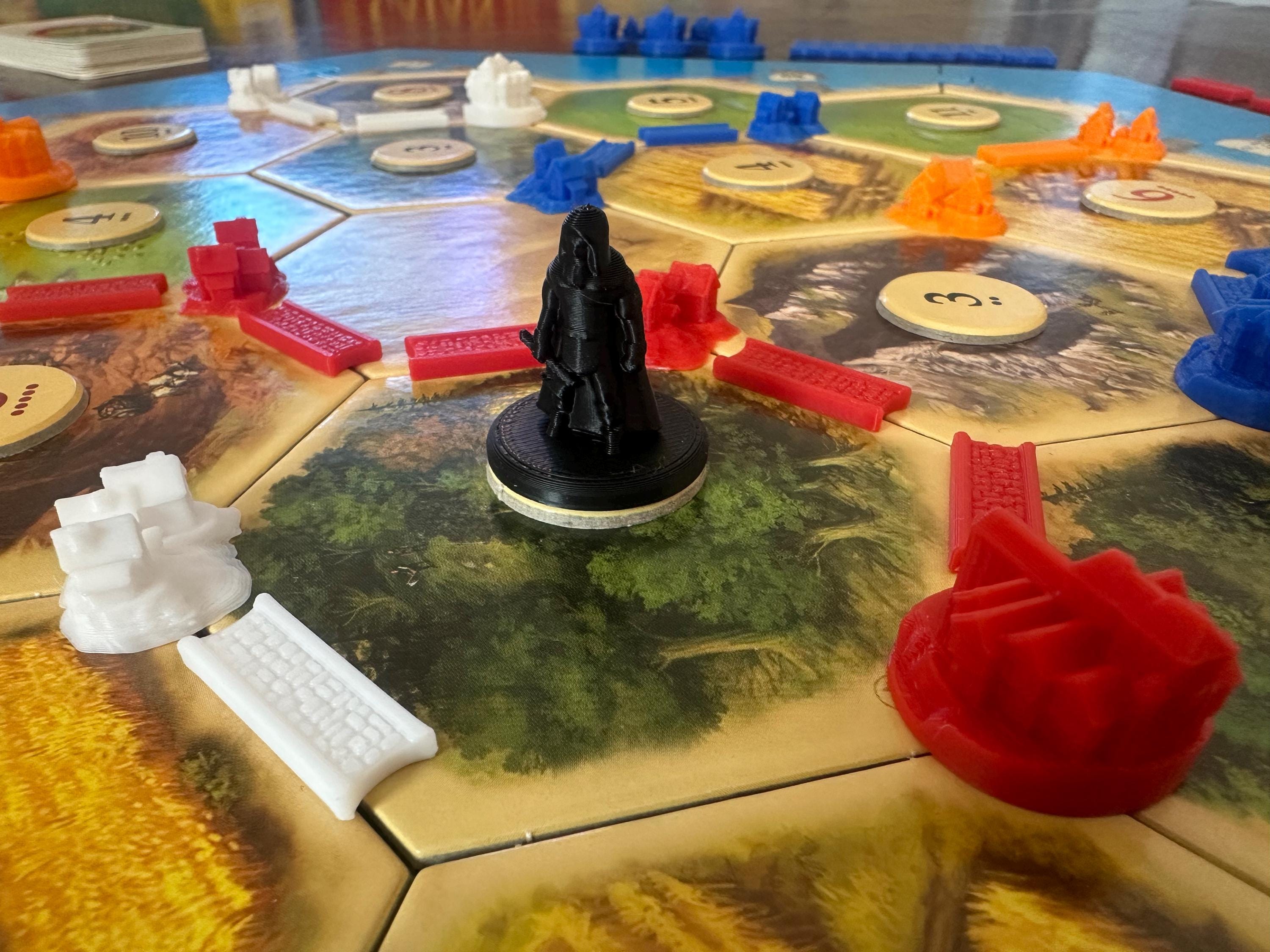 Catan Game Pieces: Full Replacement Set - Cities, Settlements, Roads - Etsy