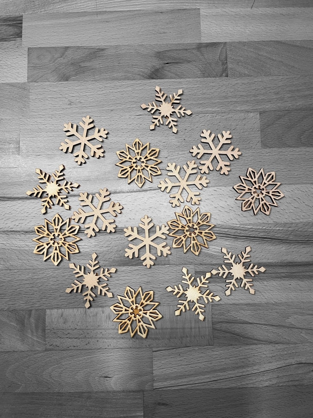 15 Pieces Snowflakes Christmas Decoration Decoration Winter Christmas ...
