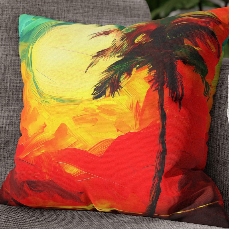 Island Leaf Cushion - Etsy