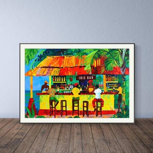 Jamaica Rum Shop 'irie Bar' Poster Print Caribbean Art Poster - Etsy Canada