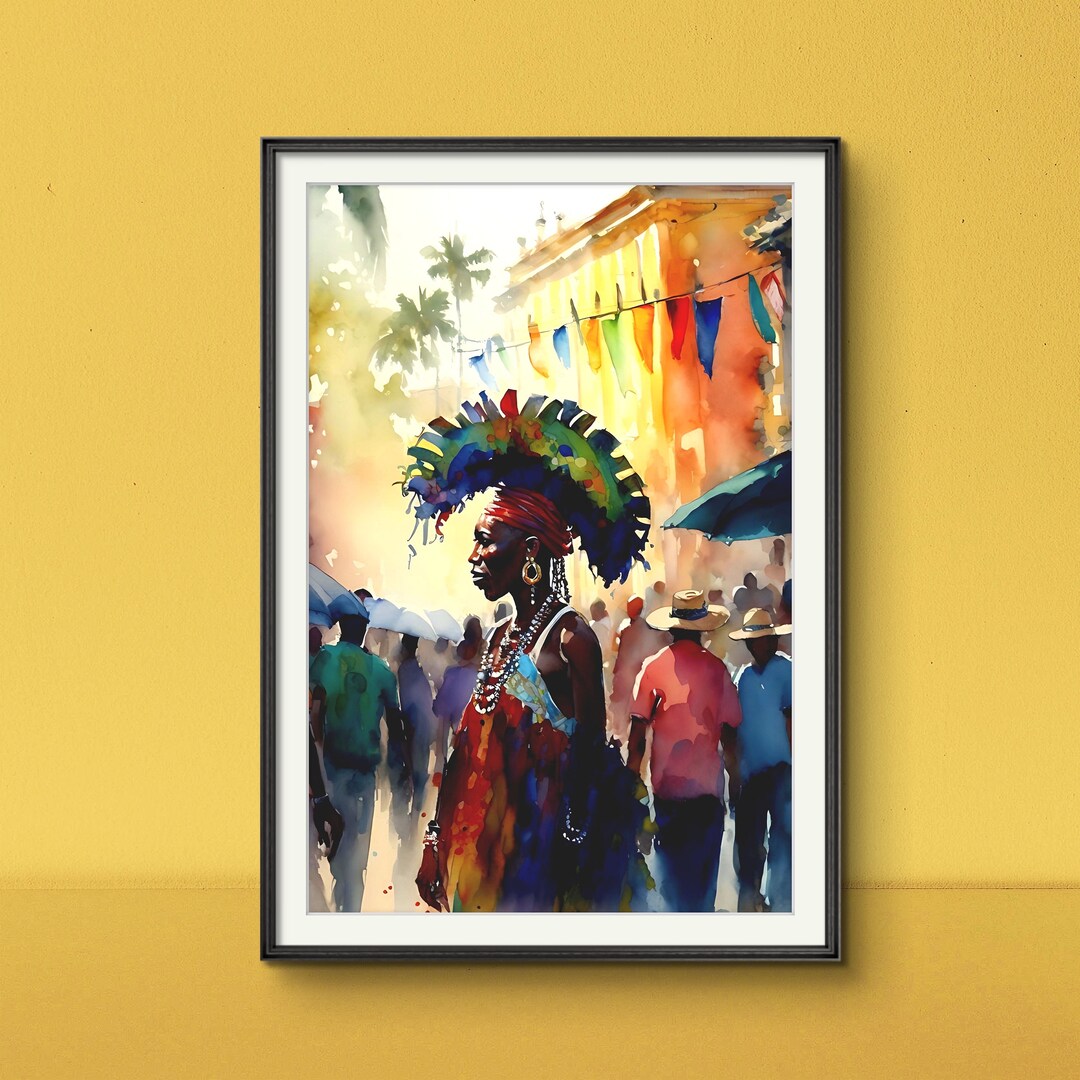 Jouvert Morning at Trinidad Carnival, Trinidad Painting, Gift for Trini ...