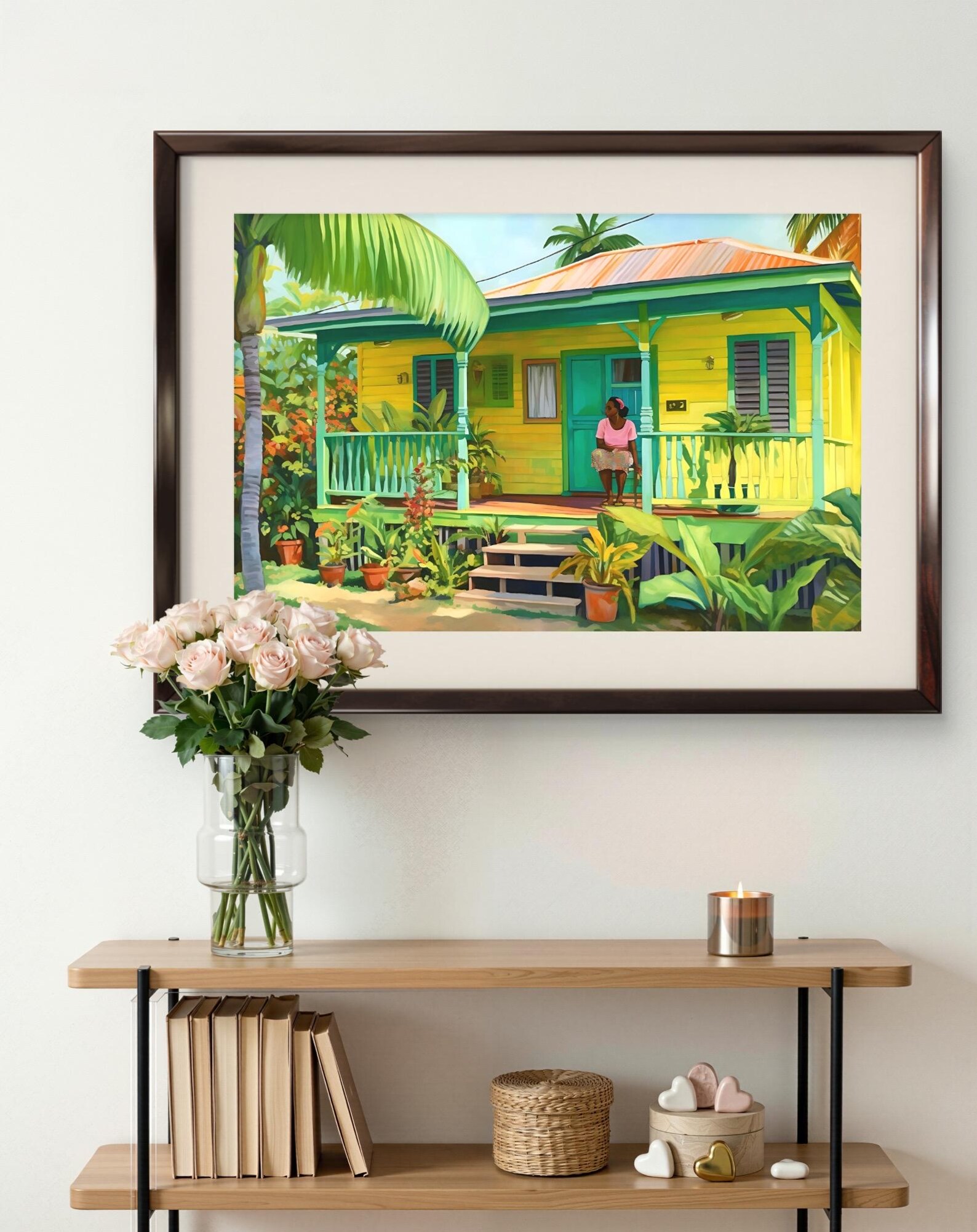 Grenada Art, Painting of Chattel House in Grenada, Grenada Wall Decor ...