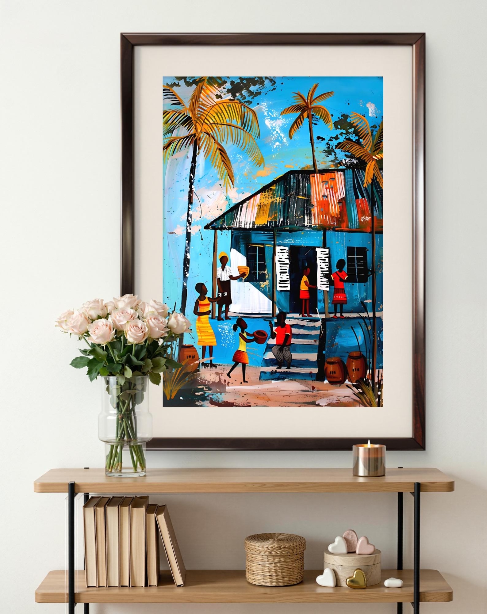 Haitian Print Artwork of Haiti Wall Decor Caribbean Print Naive Art ...