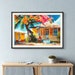 Grenada Artwork Poster Print of Caribbean House With Mango Tree ...