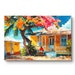 Grenada Artwork Poster Print of Caribbean House With Mango Tree ...