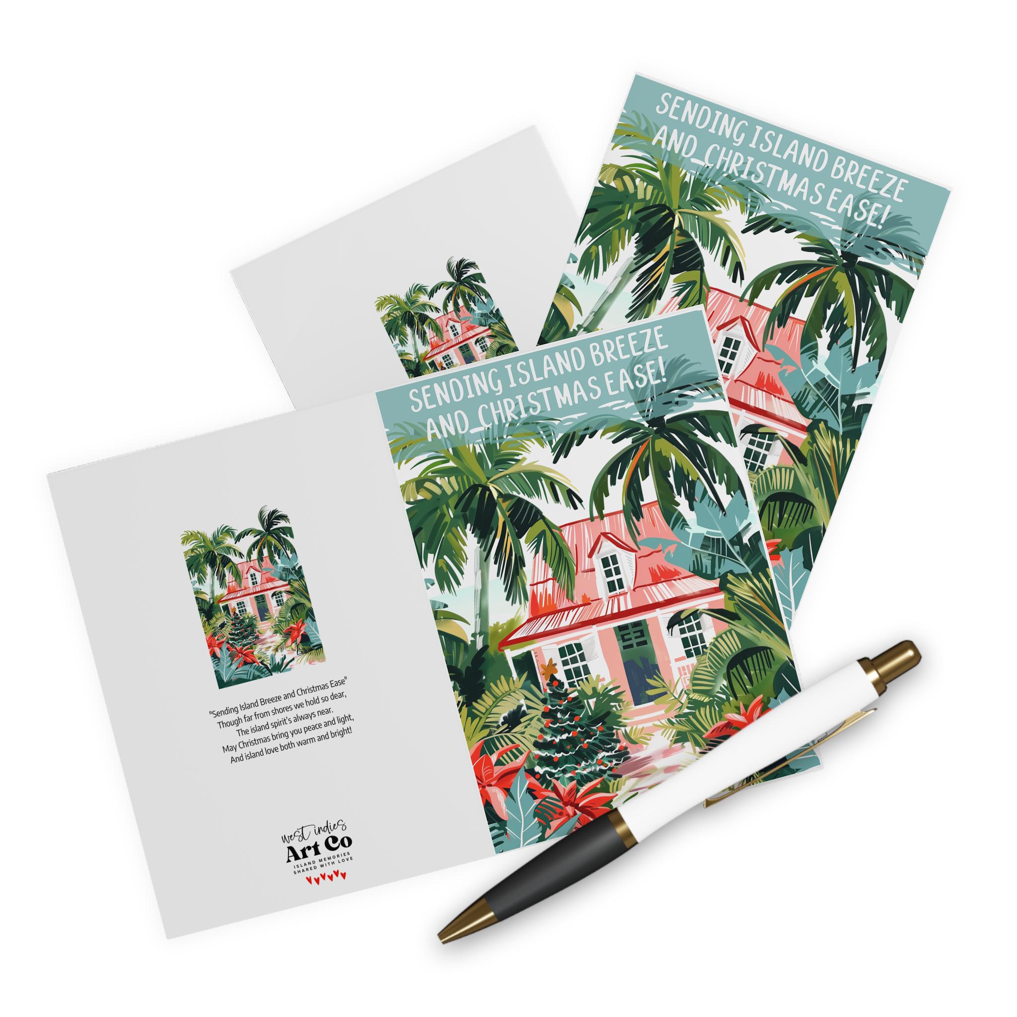 5 Pack Caribbean Christmas Greeting Cards, Caribbean Diaspora Holiday ...