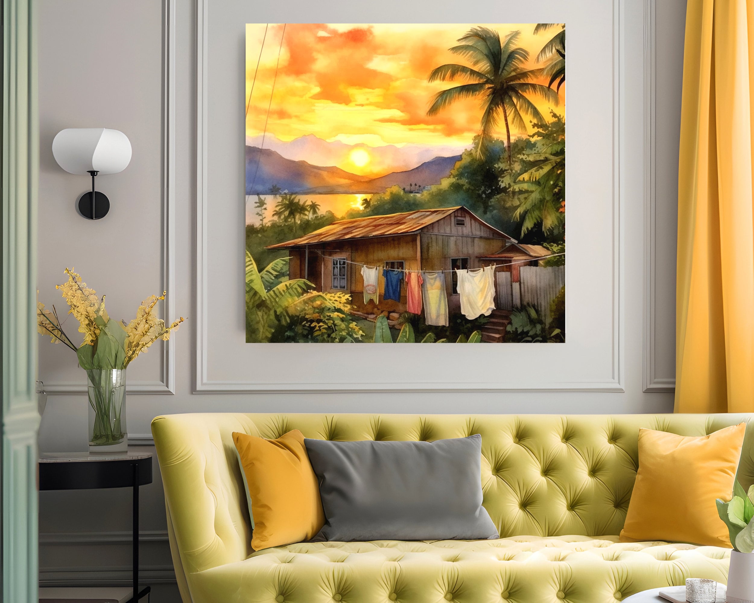 Bring St Lucia to Your Home With This Caribbean Art Canvas, Perfect ...