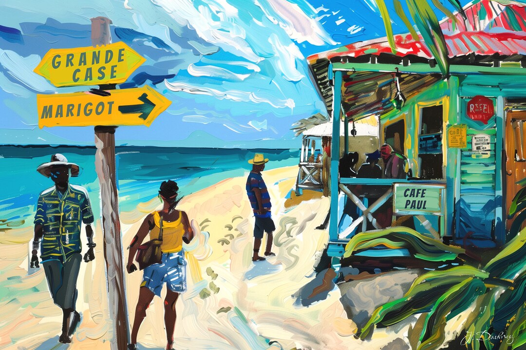 Customisable Caribbean Beach Bar Print Add Your Own Words to ...