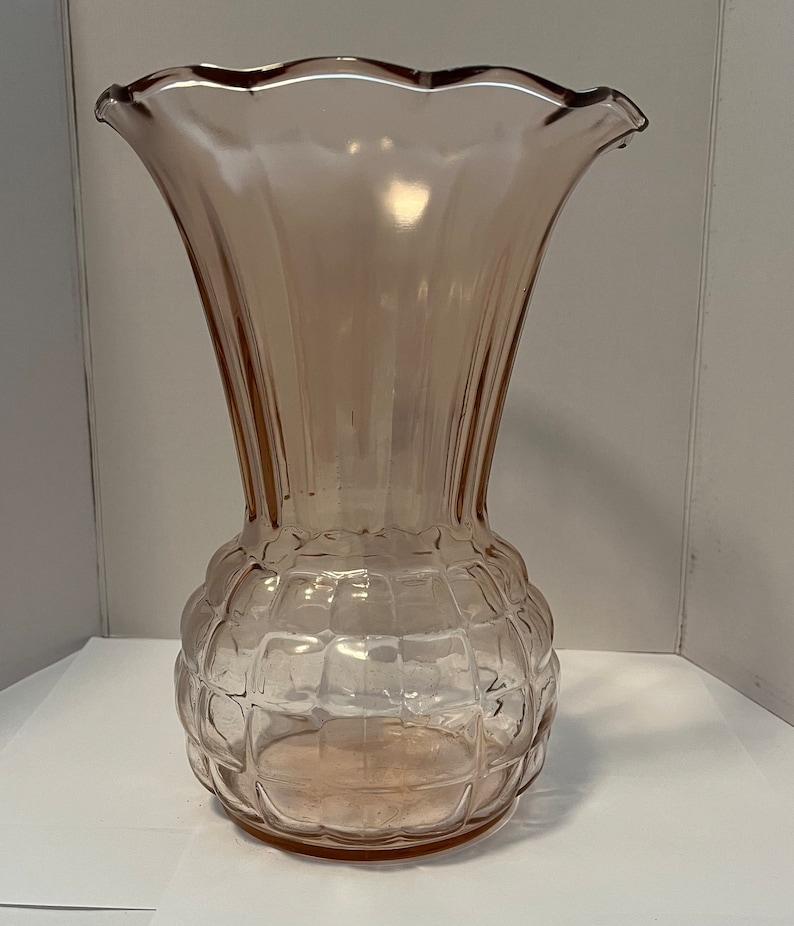 Light Pink Glass Vase - Etsy