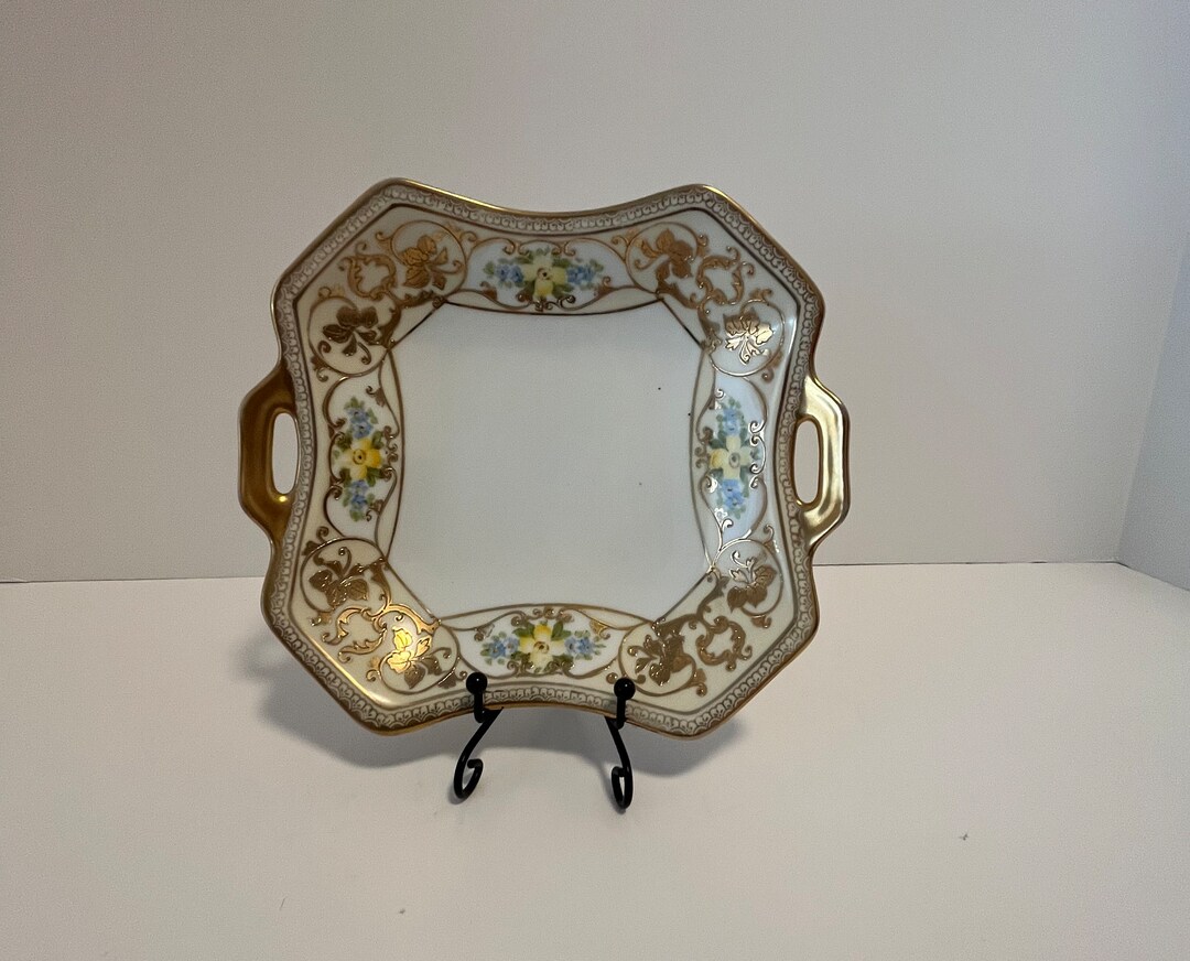 Hand Painted Nippon Dish With Handles - Etsy