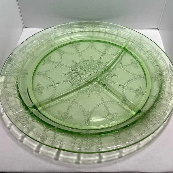 Glass Divided Plate - Etsy