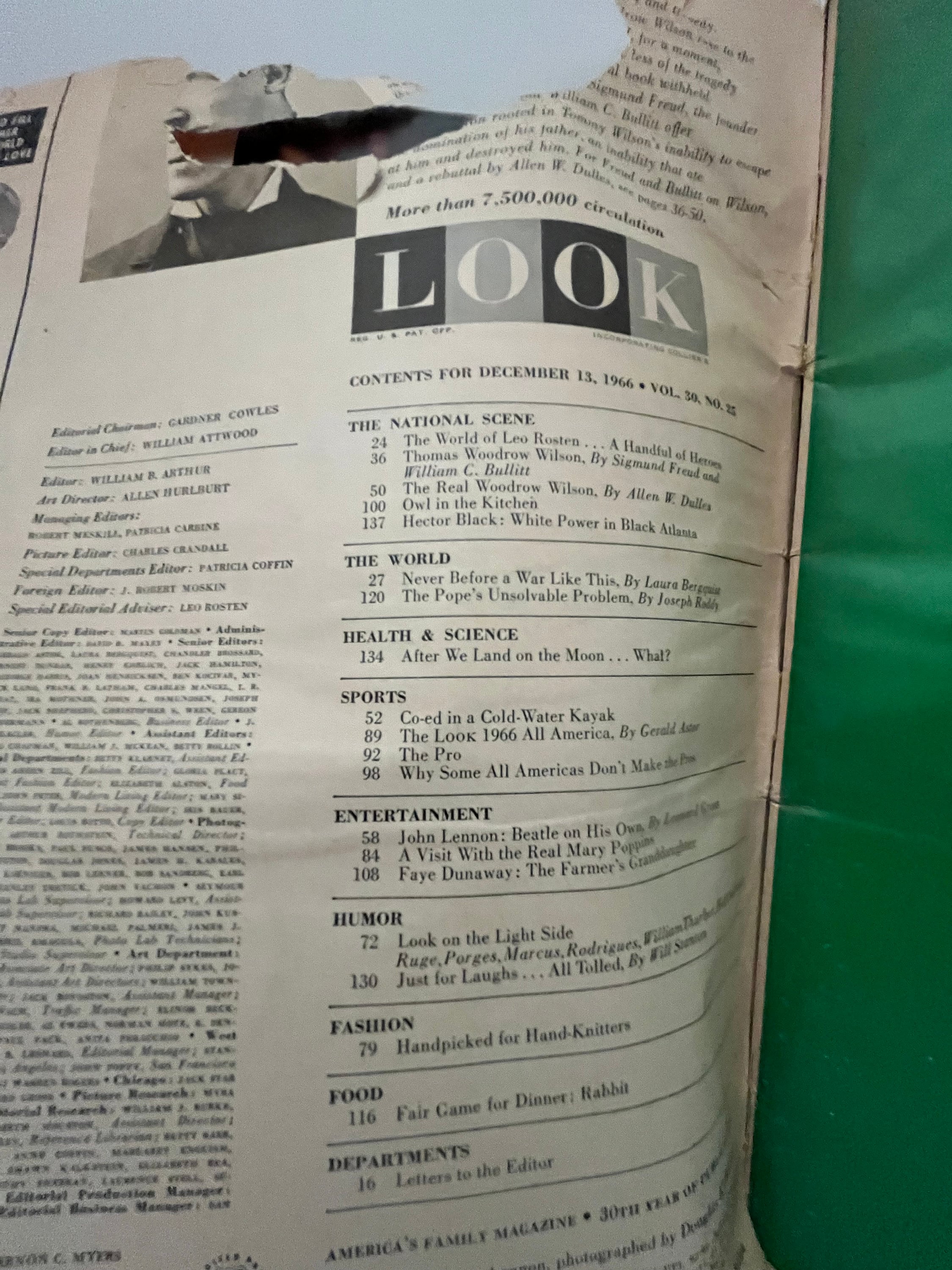 Vintage Look Magazine John Lennon Interview - Etsy