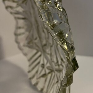 Cut Glass Curved Dish - Etsy