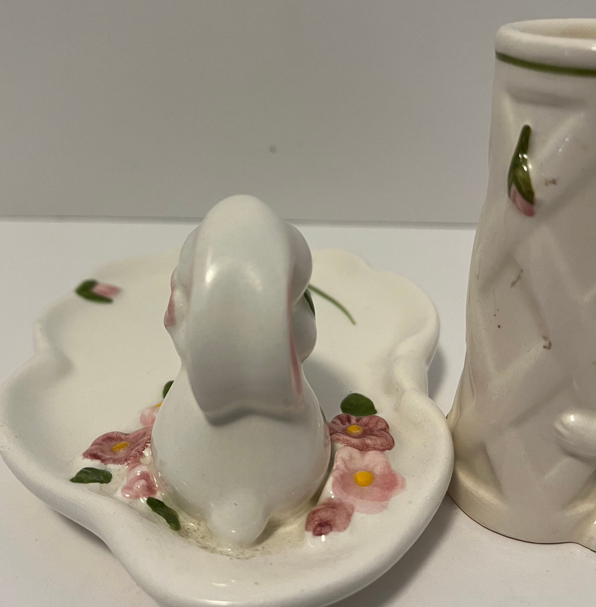Two Piece Vintage Avon Vanity Set With Sweet Bunnies - Etsy