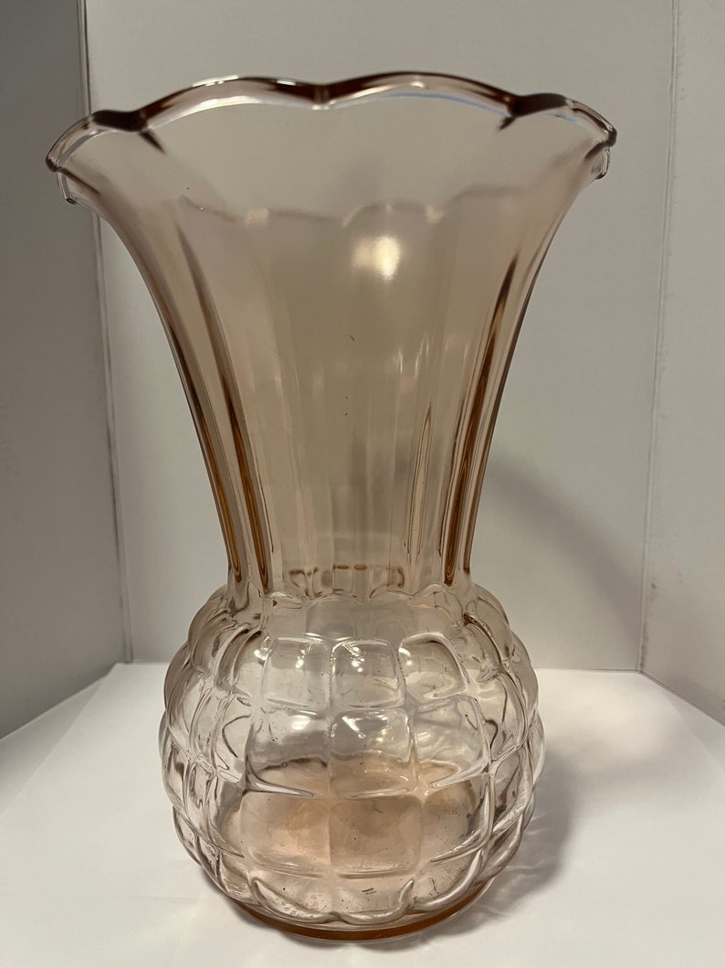 Light Pink Glass Vase - Etsy